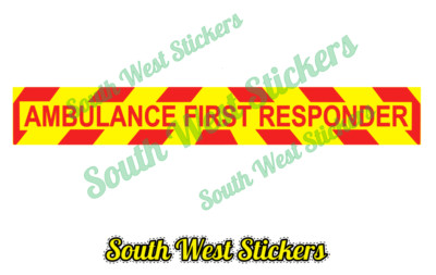 Ambulance First Responder Magnet Magnetic Medic Chevron CFR 620x90mm x ...