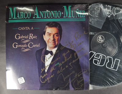 MARCO ANTONIO MUNIZ canta a GABRIEL RUIZ G. CURIEL AUTOGRAPHED SHRINK ...