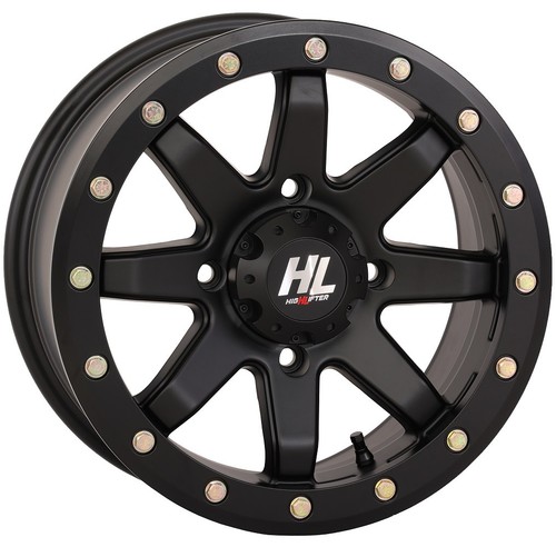 High Lifter HL9 Beadlock 14x7/14x10 Wheels Black Polaris RZR 1000 XP (4 ...