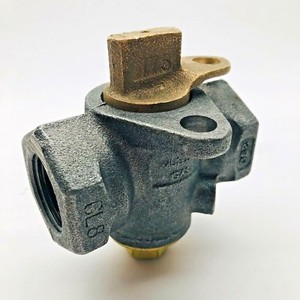 MULLER 1" GAS METER VALVE 175PSIG BLACK IRON BODY BRASS LOCKWING | eBay