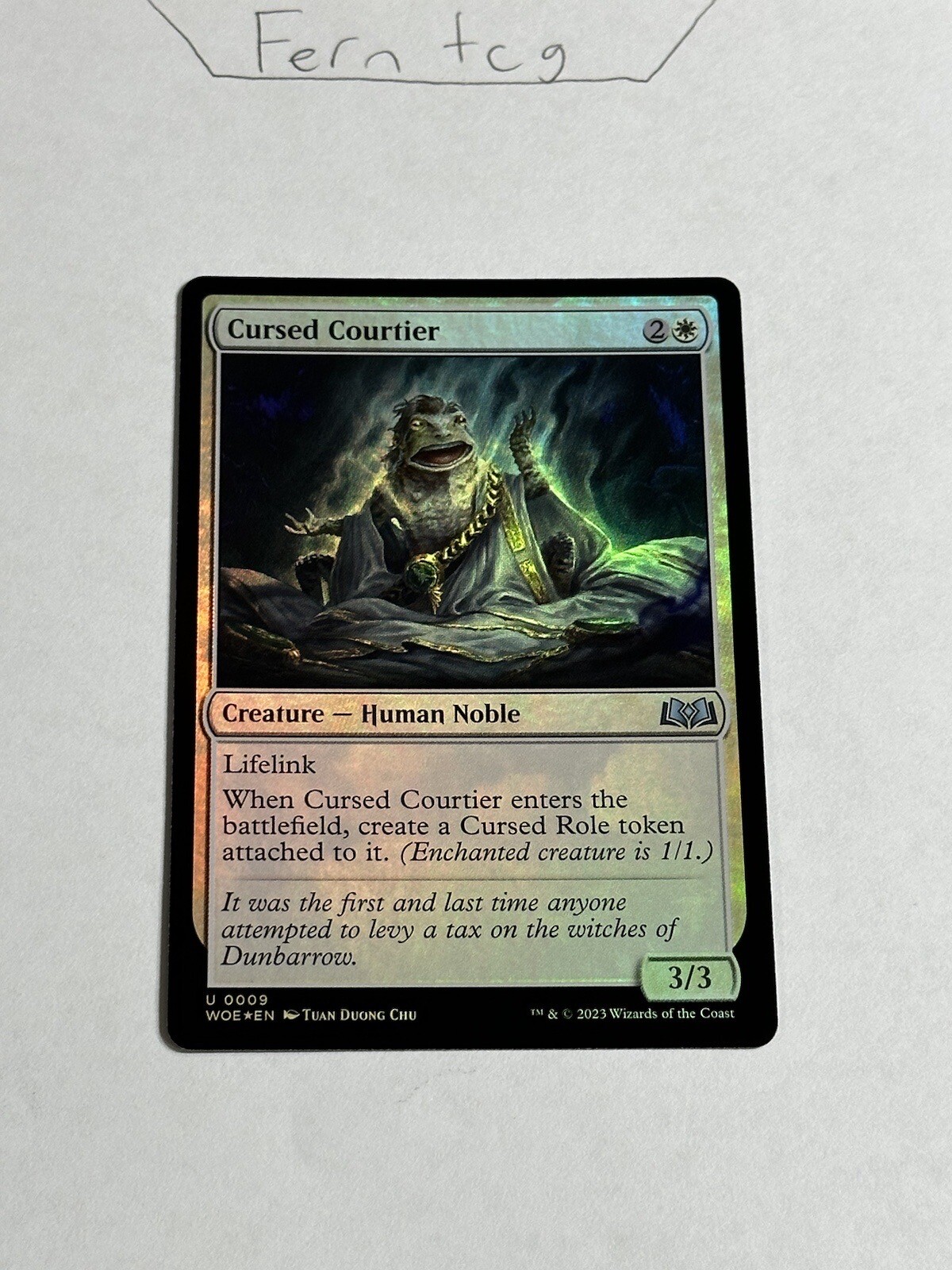 Magic the Gathering Cursed Courtier Foil NM Wilds of Eldraine Ships ...