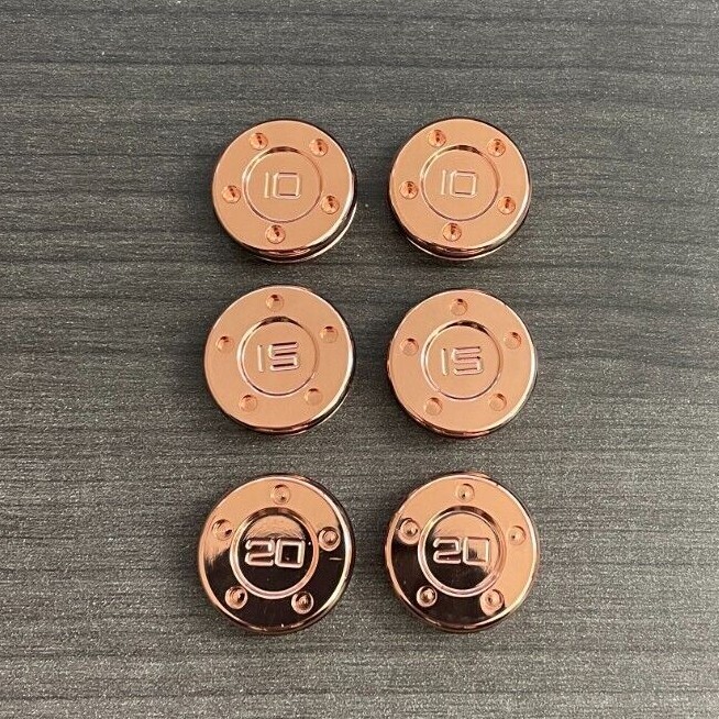 1 Pair 5, 10, 15, 20, 25, 30, 35, 40 or 45g Copper Weights Fit Scotty ...