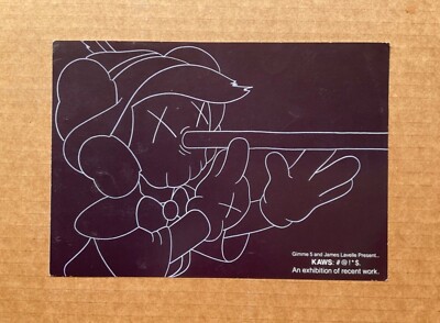 2002 Kaws "pinocchio" Double Side invitation card London | eBay