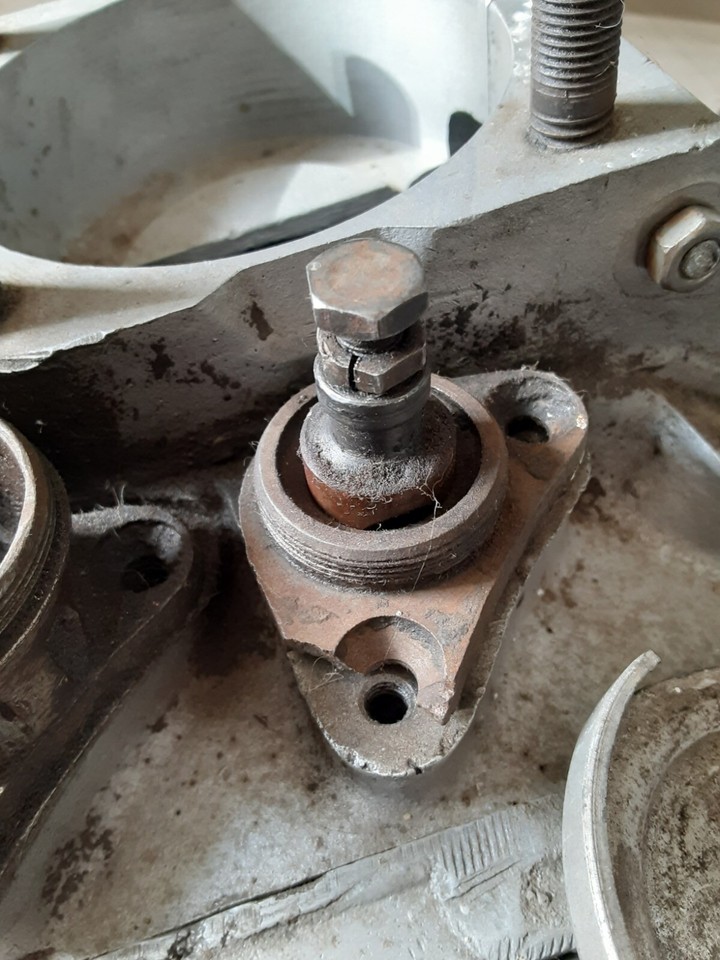 OEM 1938 Harley ULH Engine Case and Cover Matching Belly Numbers ...