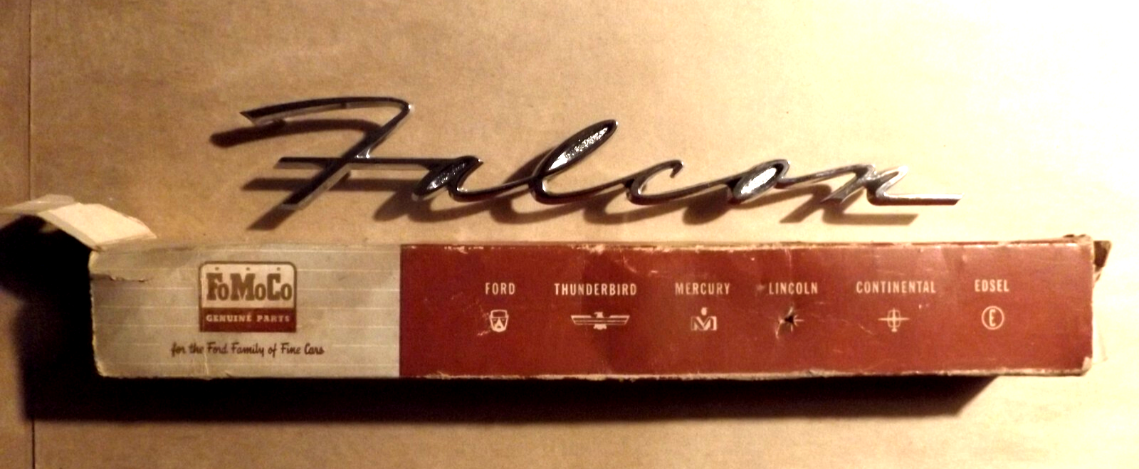 1963 Ford Falcon Script Fender Quarter Panel Emblem Nameplate C3DB ...