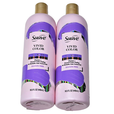 2 Pack Suave Vivid Color Shampoo Amino Acid Complex Cleanse 16.5oz | eBay
