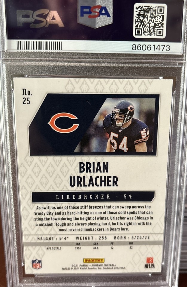 2021 Phoenix Fire Burst Brian Urlacher Psa 10 | eBay