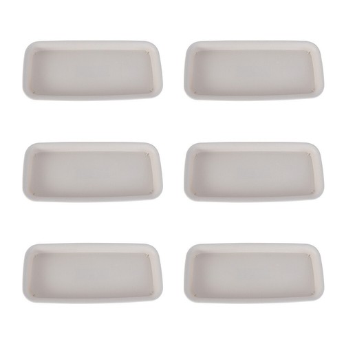 6 Pcs Rectangular Drip Tray Water Plant Pot Catcher Deep Design Trays ...