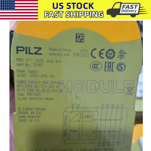 1pcs New PILZ 751107 PNOZ s7 C 24VDC 4 n/o 1 n/c Fast Shipping | eBay