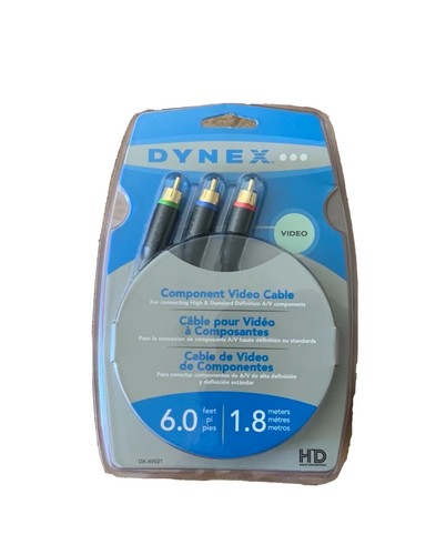 6FT Component Video Cable 3 RCA Red Green Blue RGB Coaxial for HDTV DVD ...