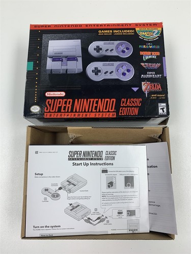 Box Only w/ Manual - SNES Classic Edition (Super Nintendo) | eBay