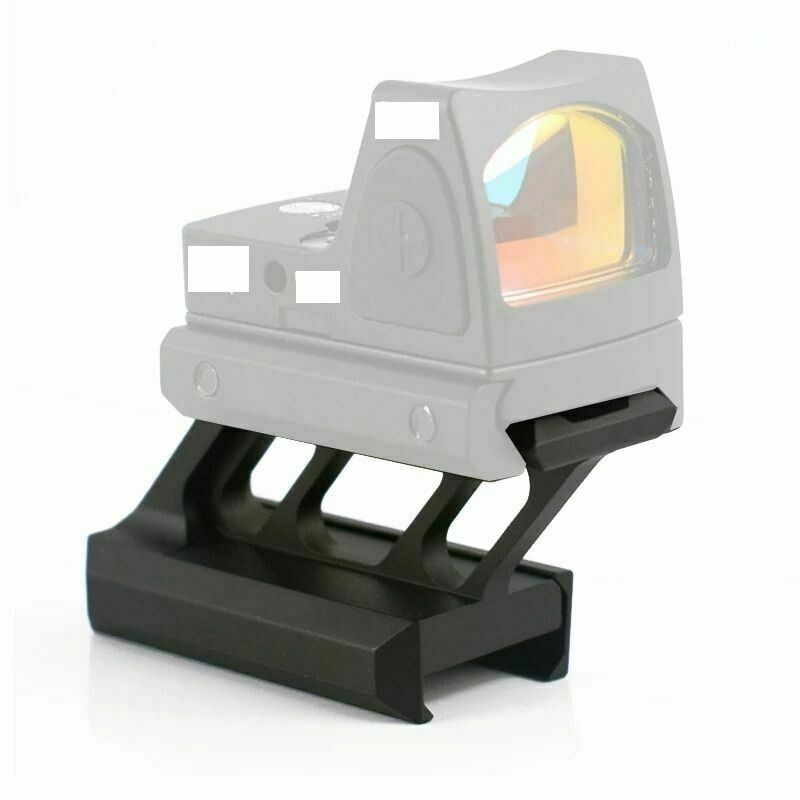 Offset High Profile Riser Mount fits Picatinny 20mm Rail For Red Dot ...
