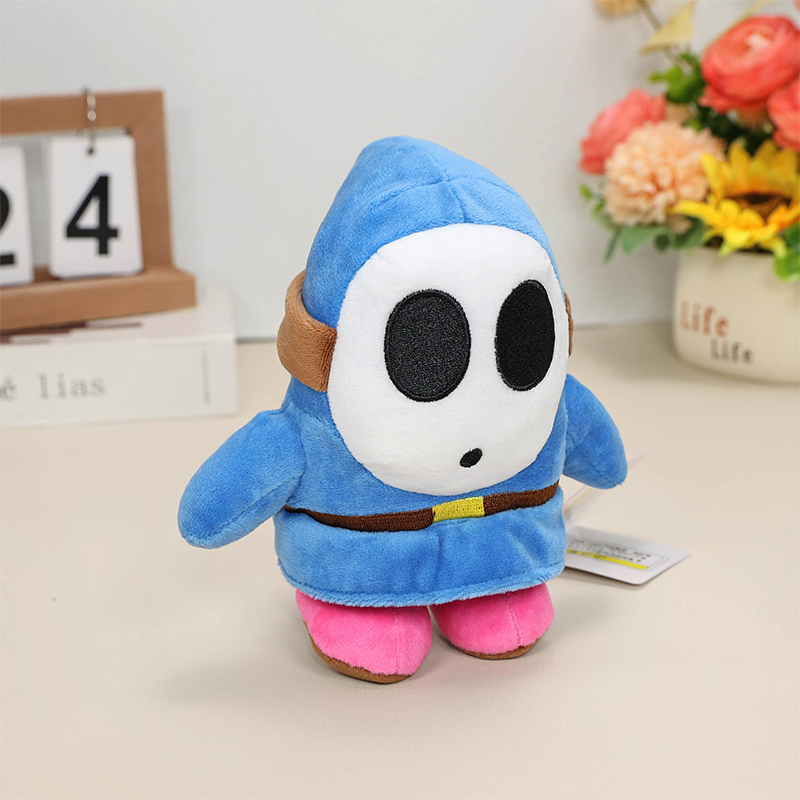 Blue Shy Guy Super Mario Bros Plush Toy In Paper Mario Color Splash ...