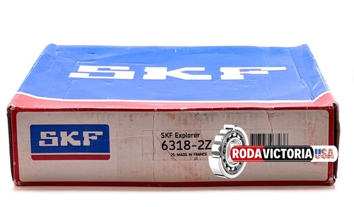 SKF FRANCE 6318 ZZ DEEP GROOVE BALL BEARING, METAL SHIELDED 90x190x43mm ...