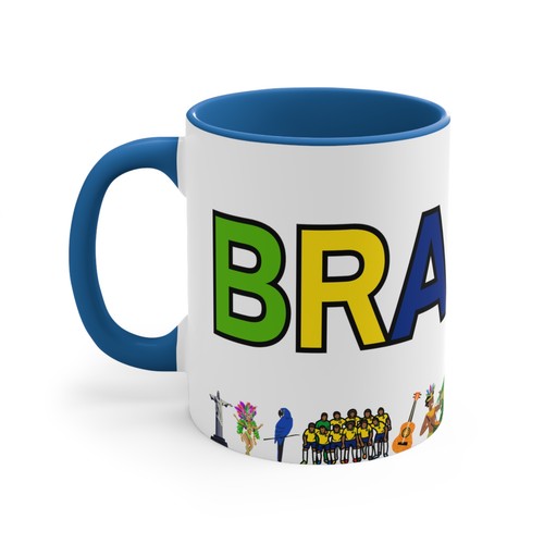 Coffee Mug, Brazilian Coffee Mug, Decorative Mug, Brazil Mug, Travel ...