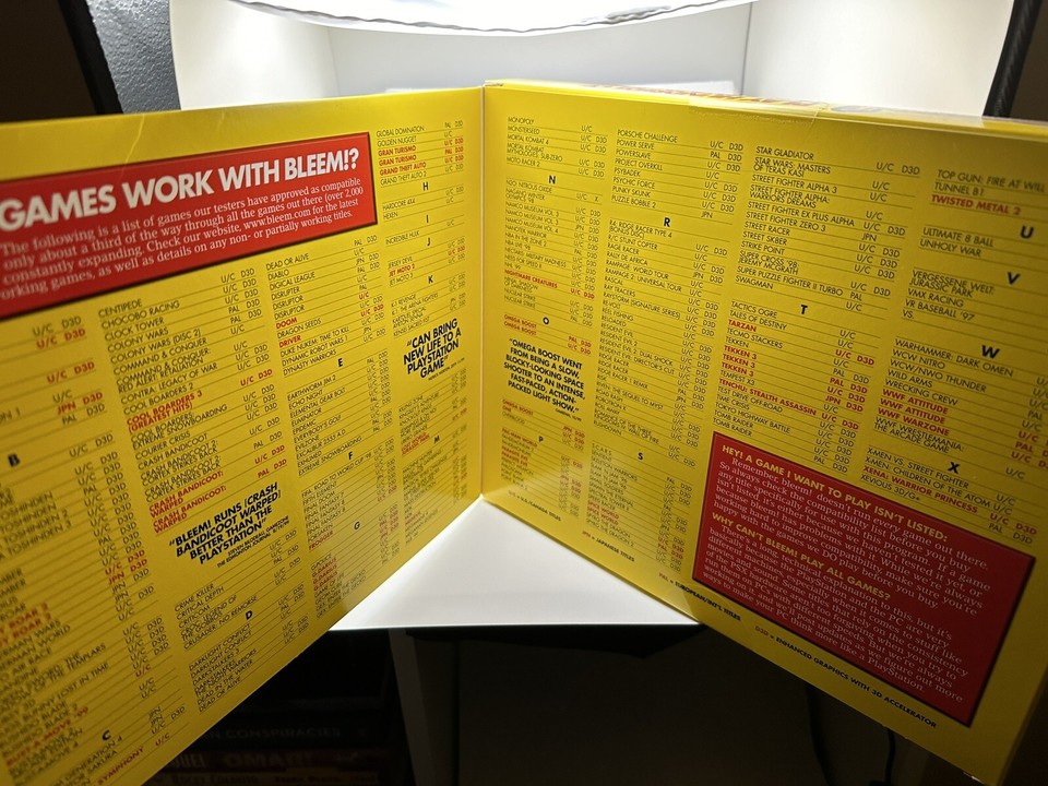 Bleem! PC Big Box! Own A Piece Of History! Windows 95 98 RARE Only ...