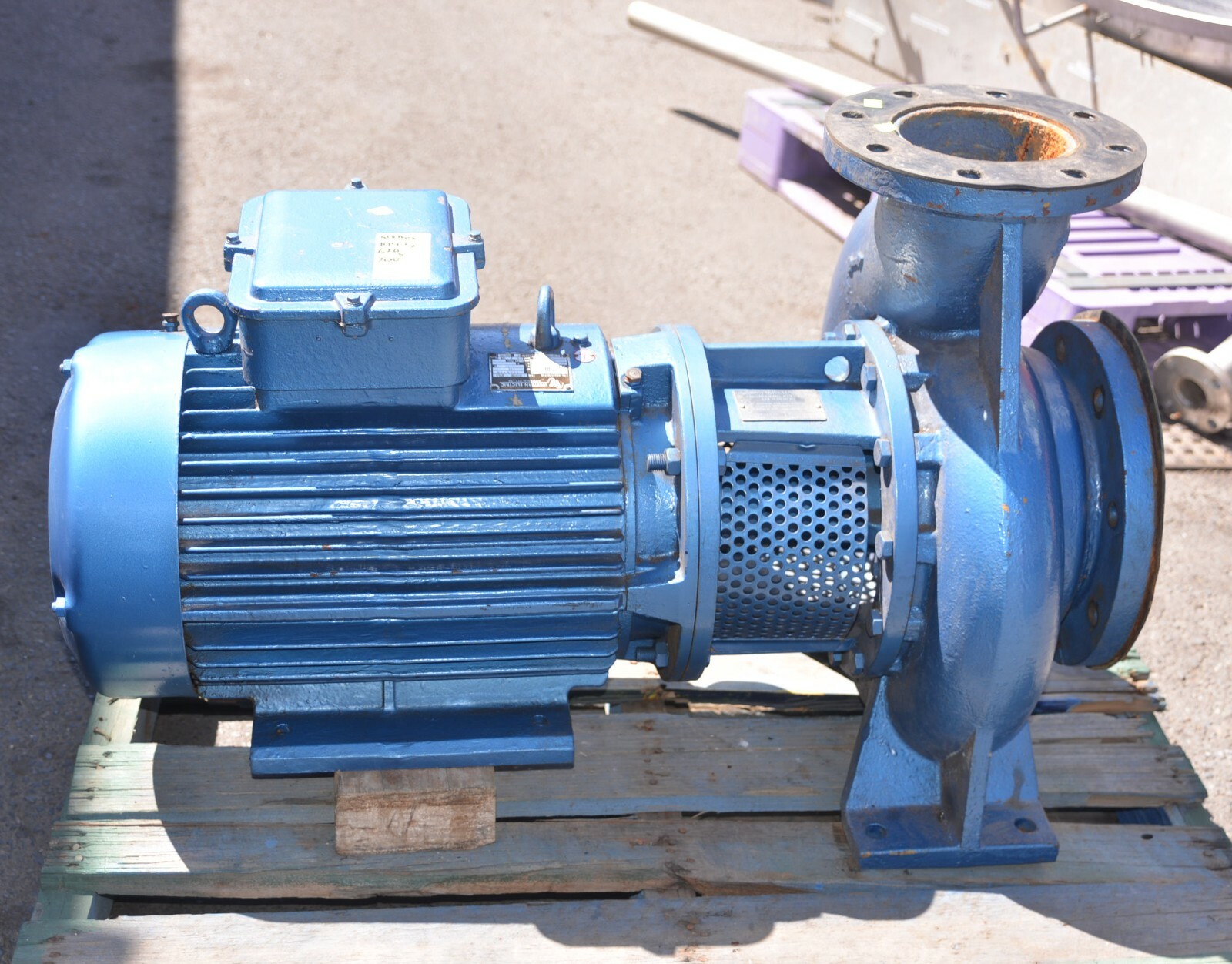 18.5 KW 200mm 8 in x 150mm 6 in 250mm imp ISO centrifugal pump 108 GPM ...
