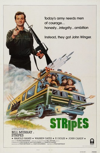 1981 Stripes Movie Poster 11X17 Bill Murray Harold Ramis John Candy ...