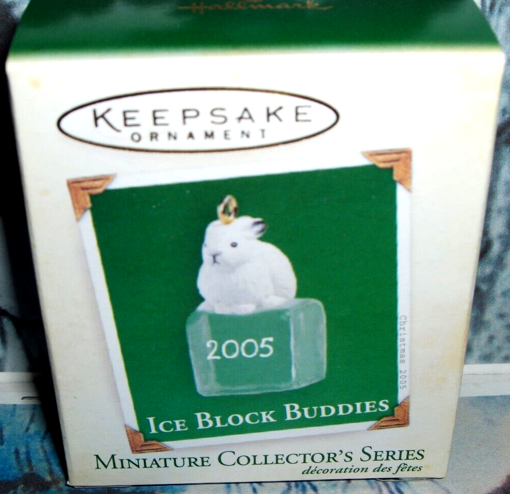 Ice Block Buddies`2005`Miniature-Rabbit On The Block Of Ice-Hallmark ...