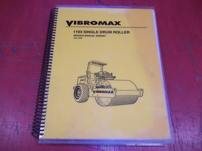 Vibromax 1103 Single Drum Vibratory Roller Dealer Shop Service Repair ...