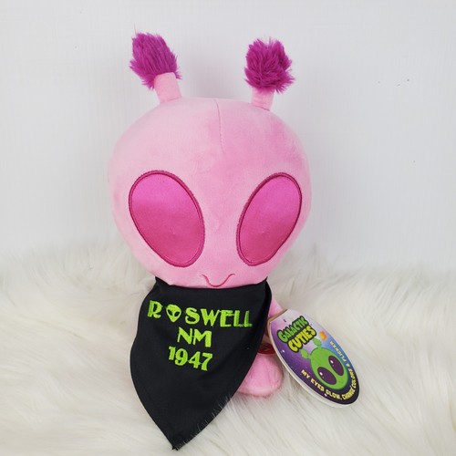 Aurora Galactic Cuties Pink Solar Light Up Eyes Roswell NM Alien Plush ...