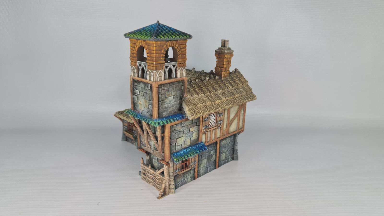 Medieval Town- Bell Tower Farm. 28mm Wargame/RPG/DnD Terrain | eBay UK