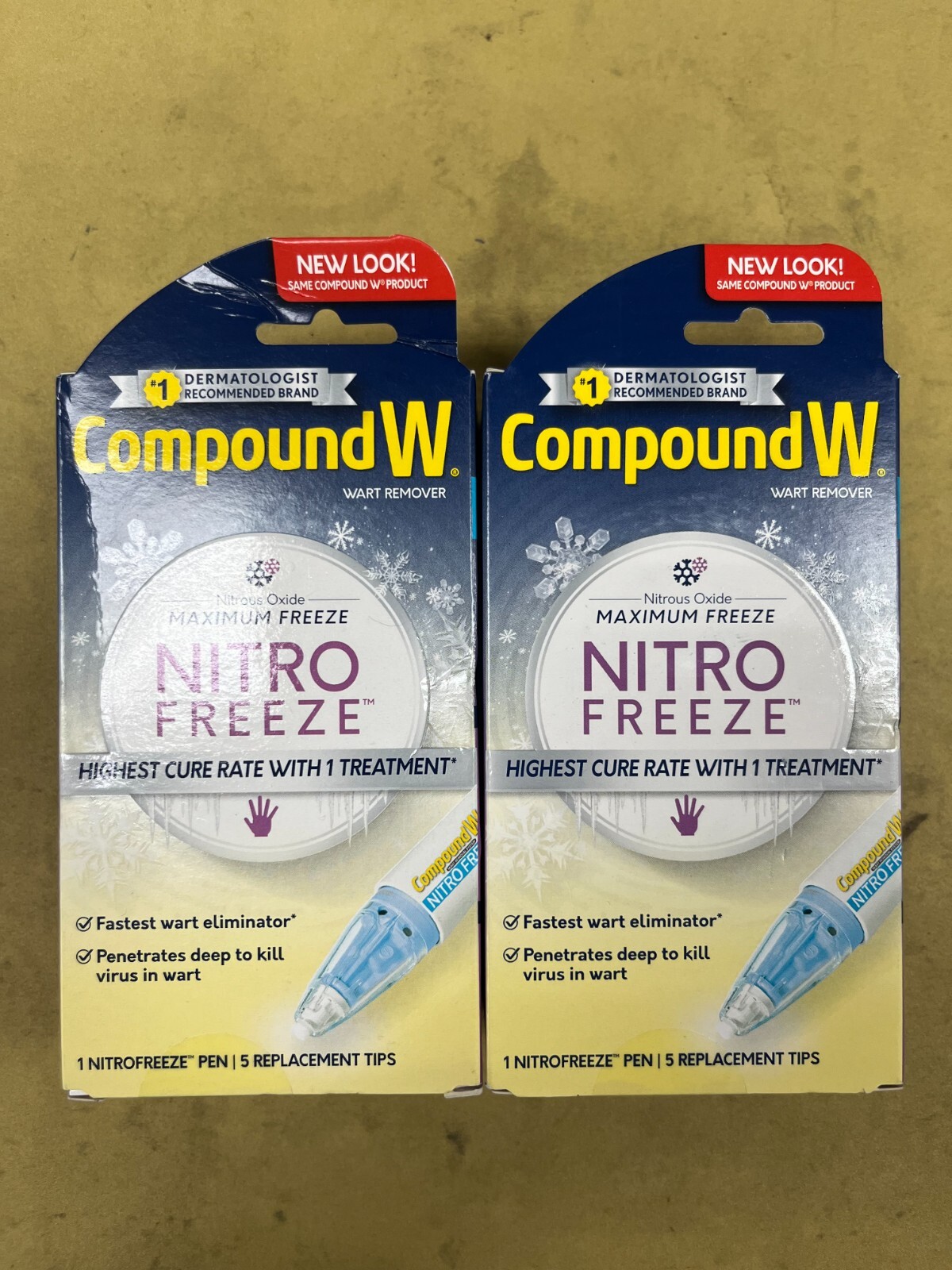 2 New Compound W Maximum Freeze Nitro Freeze Wart Remover Ex. 07/06 ...