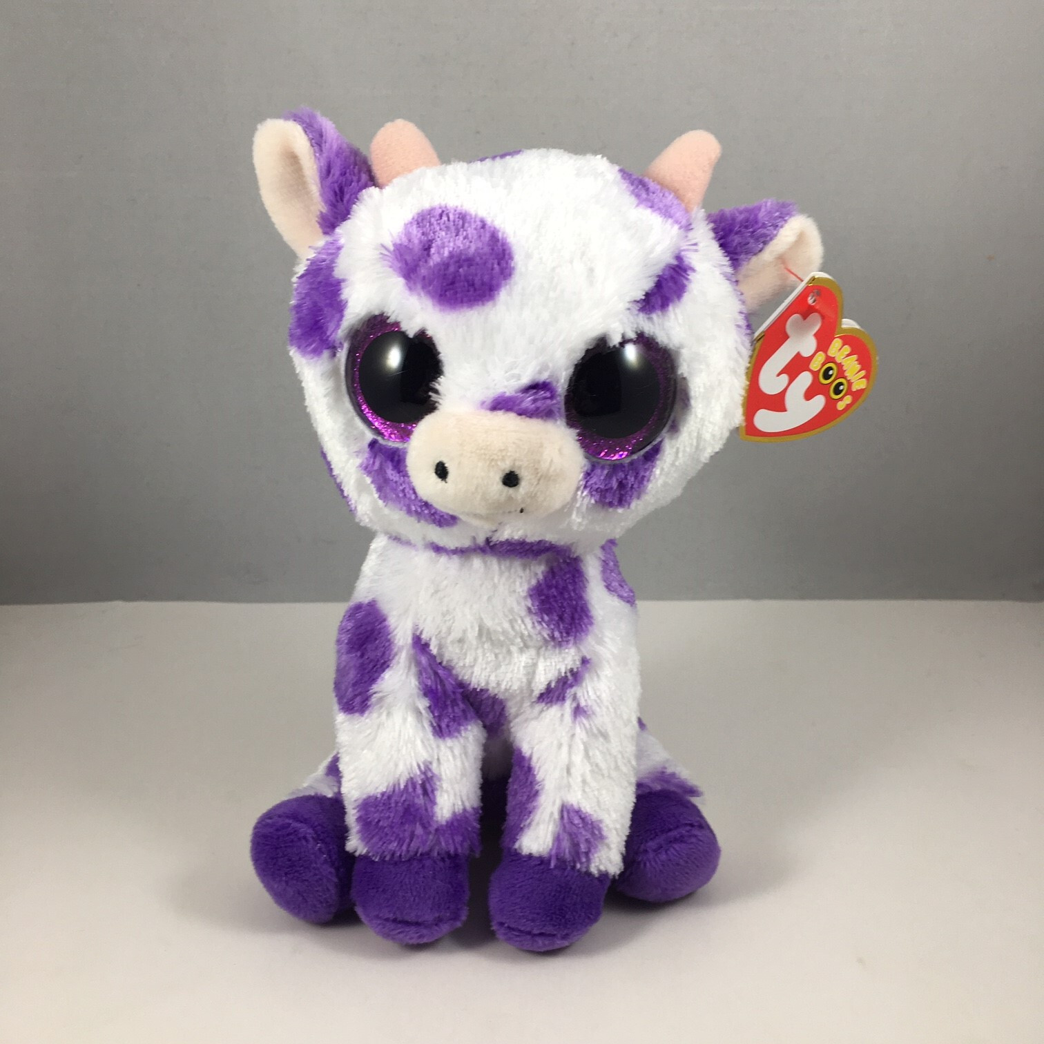 Ty Beanie Boos - SET of 2 (ETHEL Cow & FLINT Dragon) 6" Plush Toy MWMTs ...