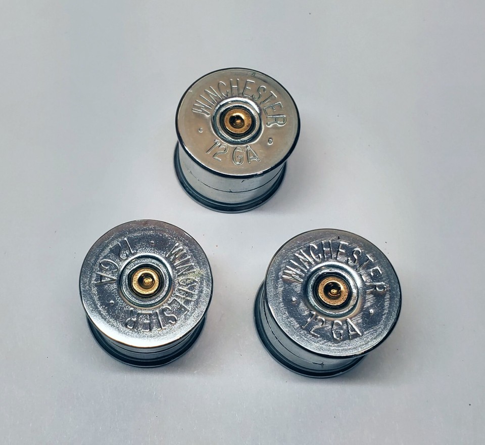 12 Gauge Shotgun Shell Split Shaft Guitar Knobs, made of Recycled 12 ...