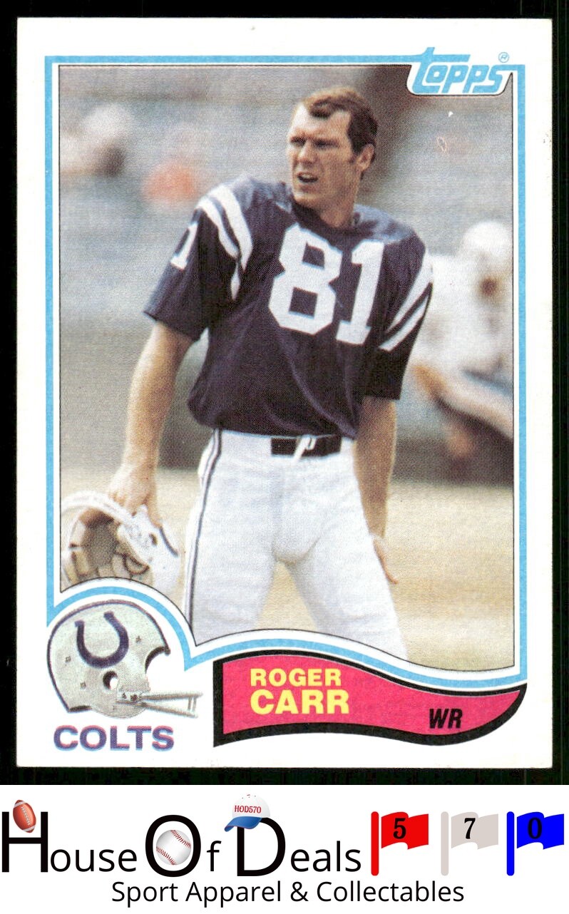 1982 Topps #12 Roger Carr Baltimore Colts Football Card | eBay