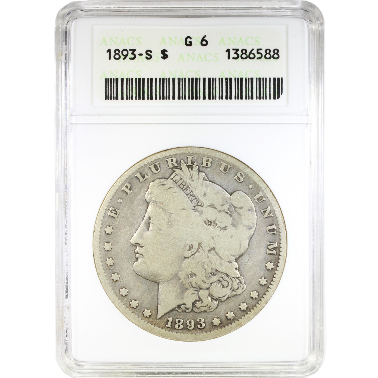 1893-S $1 ANACS Good 06 - Morgan Dollar - Key Date Morgan Rarity | eBay