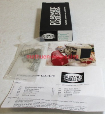 Rio Grande Models~#3132-FS~Fordson Snow Tractor~HO~Kit~ | eBay