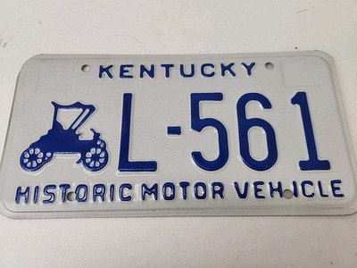 *One Kentucky HISTORIC VEHICLE license plate.Nice cnd.Good color.Few ...