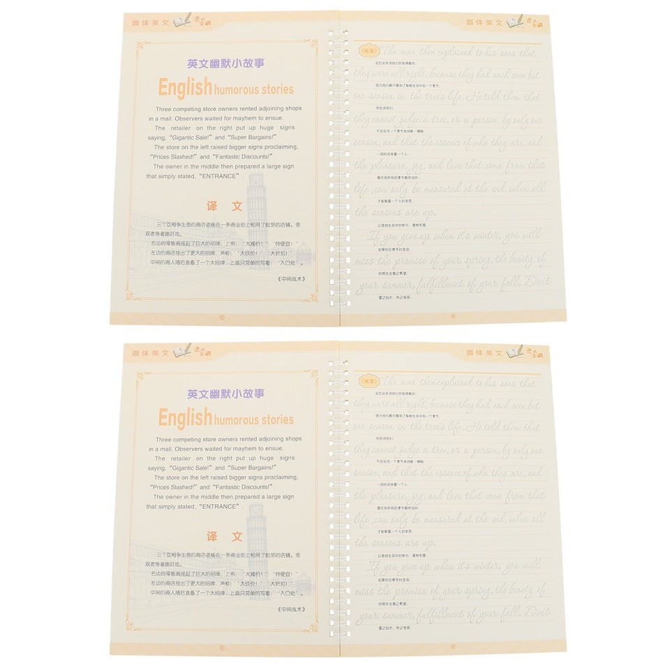 2 Pcs Kids Writing Practice Book Handwriting Exercise Books English ...