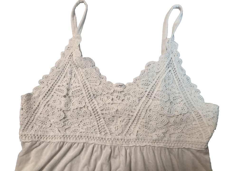 Love On A Hanger-Chic Boho White Lace Cami Top Large – Perfect for ...