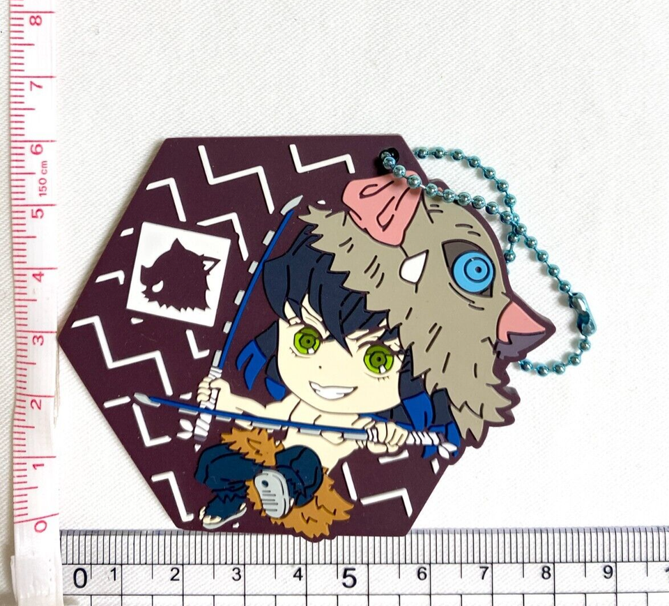 Demon Slayer Kimetsu no Inosuke Hashibira Gyomei Rubber Keychain Kyun-Chara 25 | eBay Australia