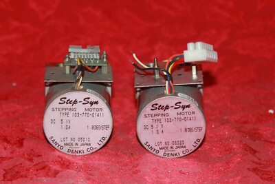Sanyo Denki Step Syn 103-770-01411 Stepper Motor Stepping Tested Drive ...