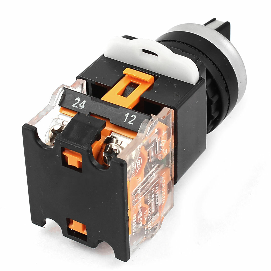 LA38/209 22mm Panel Mount NO+NC DPST 2 Position Rotary Selector Switch ...