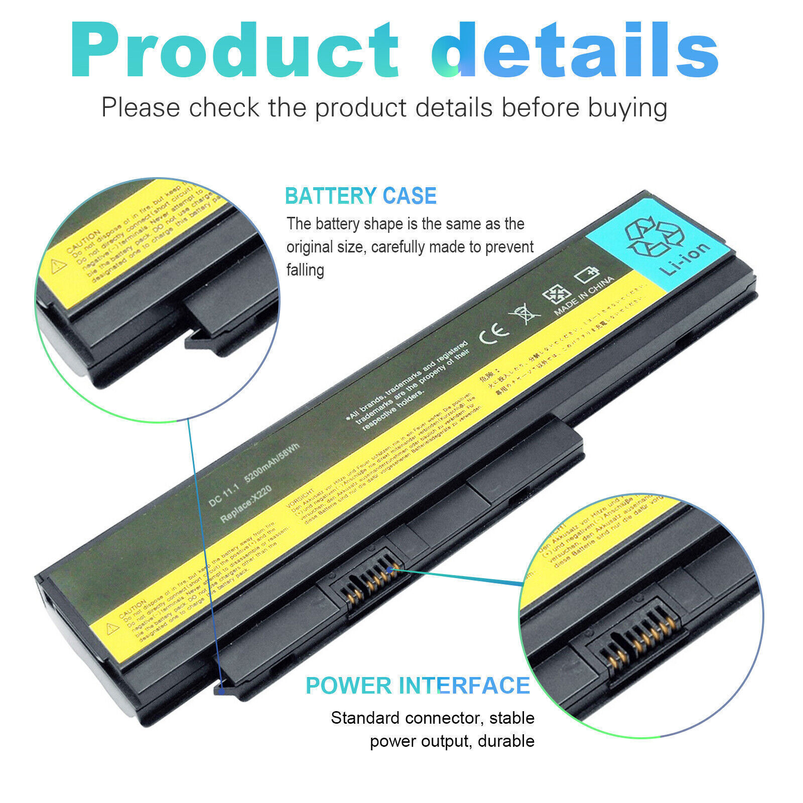 6/9 Cells Battery For Lenovo ThinkPad X220 X220i X220s 42T4861 42T4862 ...