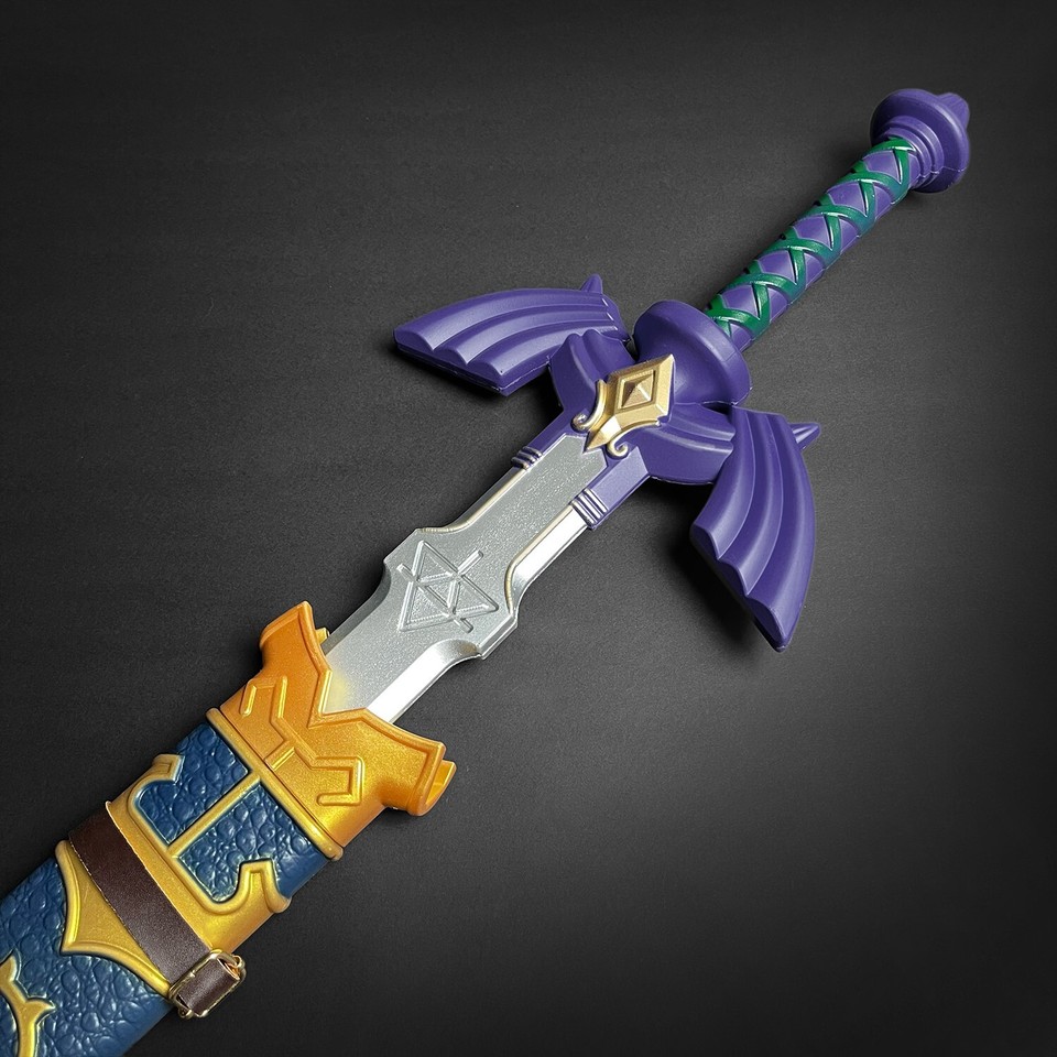 37" Legend Of Zelda Foam Master Sword with Plastic Scabbard for Cosplay ...