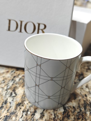 CHRISTIAN DIOR Porcelain Mug Tea Coffee Hand Painted France | eBay
