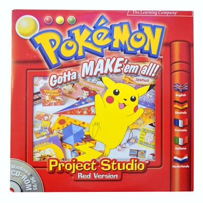 Pokemon - Project Studio: Red Version - PC CD-ROM - NEW | eBay