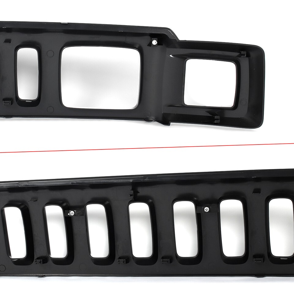 For Hummer H3 H3T 2006-10 Gloss Black Factory Style Front Upper Grille ...