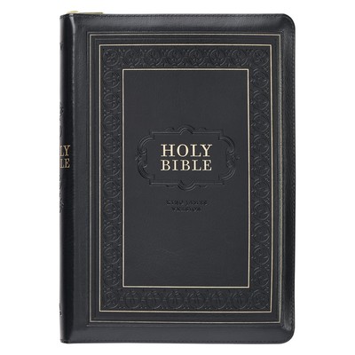 KJV Giant Print Full-size Red Letter Bible,Faux Leather w/Ribbon ...