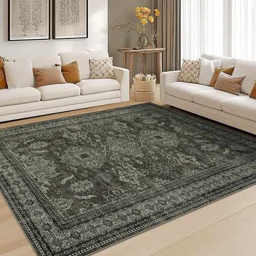 GarveeHome 8x10 Washable Rugs for Living Room Vintage Oriental Area Rug ...