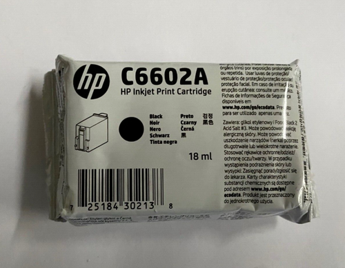 NEW!!! GENUINE HP C6602A Black Ink Cartridge POS TS500 BX7200 IJ6000 ...