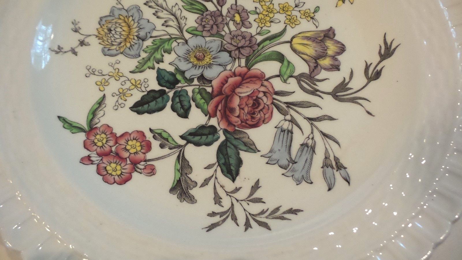 SET/4 ANTIQUE COPELAND SPODE "GREAT BRITAIN ROMNEY" 9.25" LUNCHEON ...