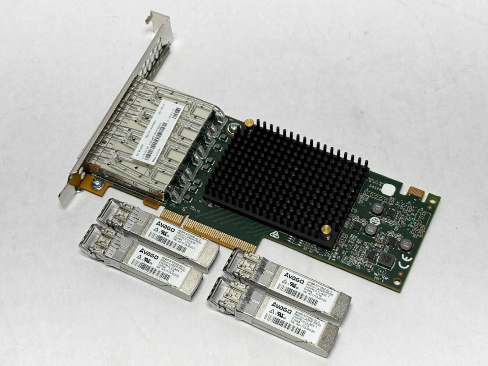 IBM 4-port 16 Gbps Fibre Channel Adapter / 00wy983 With (4) 16gb ...