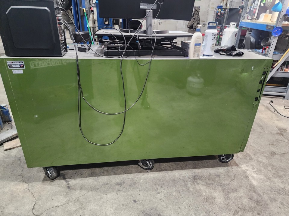 Matco 4s 79" Triple Bay Tool Box, Military Green And Matte Black. | eBay