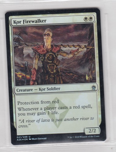 Magic Kor Firewalker - Kor 021/249 A25 NC FOIL Fire Limiter | eBay